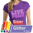 Siser Glitter HTV Iron On Heat Transfer Vinyl 10" x 12" 12 Precut ...