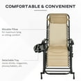 2 Foldable Outdoor Zero Gravity Rocking Recliners, No Assembly Required ...