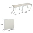 180 x 60 x 70cm Home Use Aluminum Alloy Folding Table White - Walmart.com