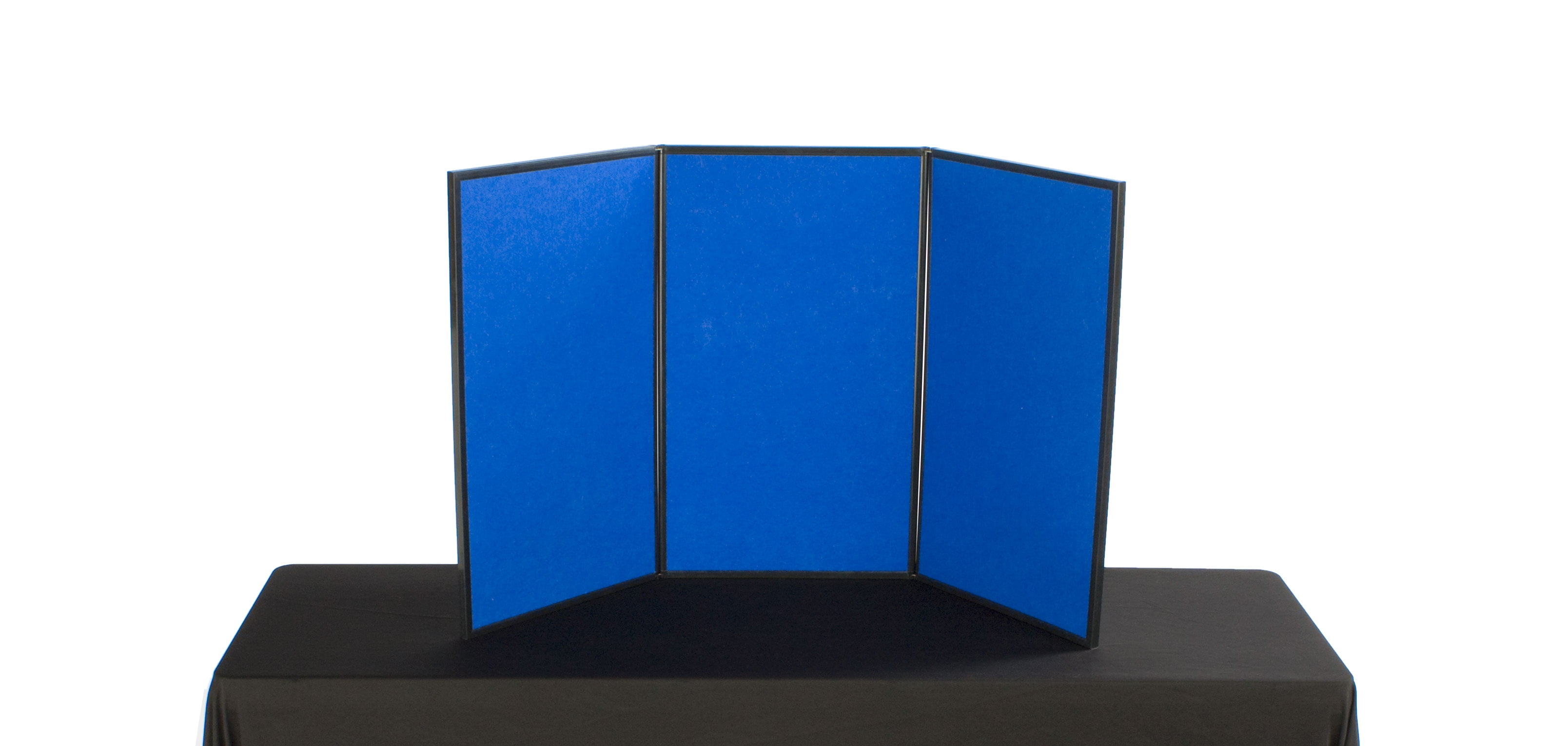 3-Panel Folding Panel Display, 54 x 30, with Carrying Case - Blue and ...