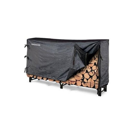 Landmann 82434 8-foot Firewood Log Rack With Zipperless Fitted Cover in ...