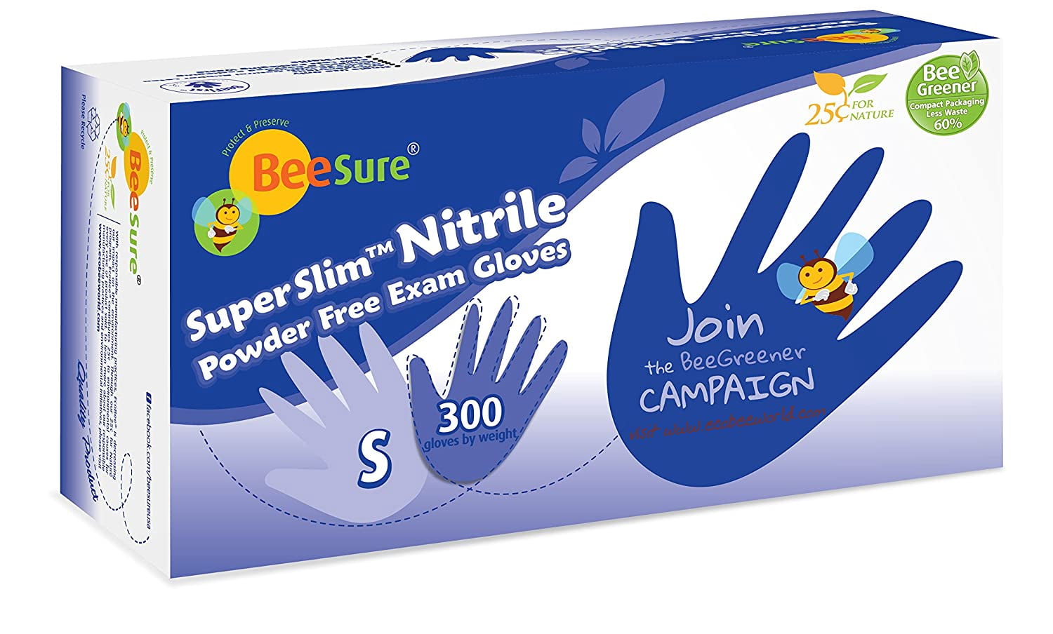 Cranberry 1146 BeeSure Nitrile SuperSlim Examination Gloves Powder Free ...