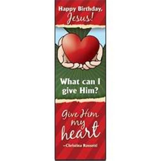 Warner Press 308422 Bookmark Happy Birthday Jesus Mark 12 33 NIV warner-press-308422-bookmark-happy-birthday-jesus-mark-12-33-niv