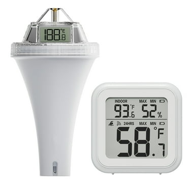 Wireless Floating Pool Thermometer, 2025 Upgraded Digital Hot Tub ...