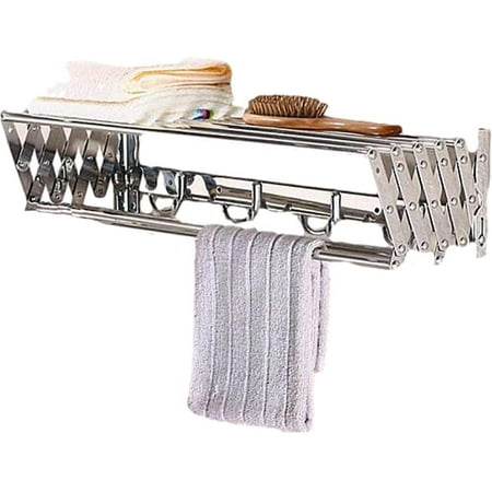 Drying Racks for Laundry Foldable Wall Mount Stainless Steel 5Rods ...