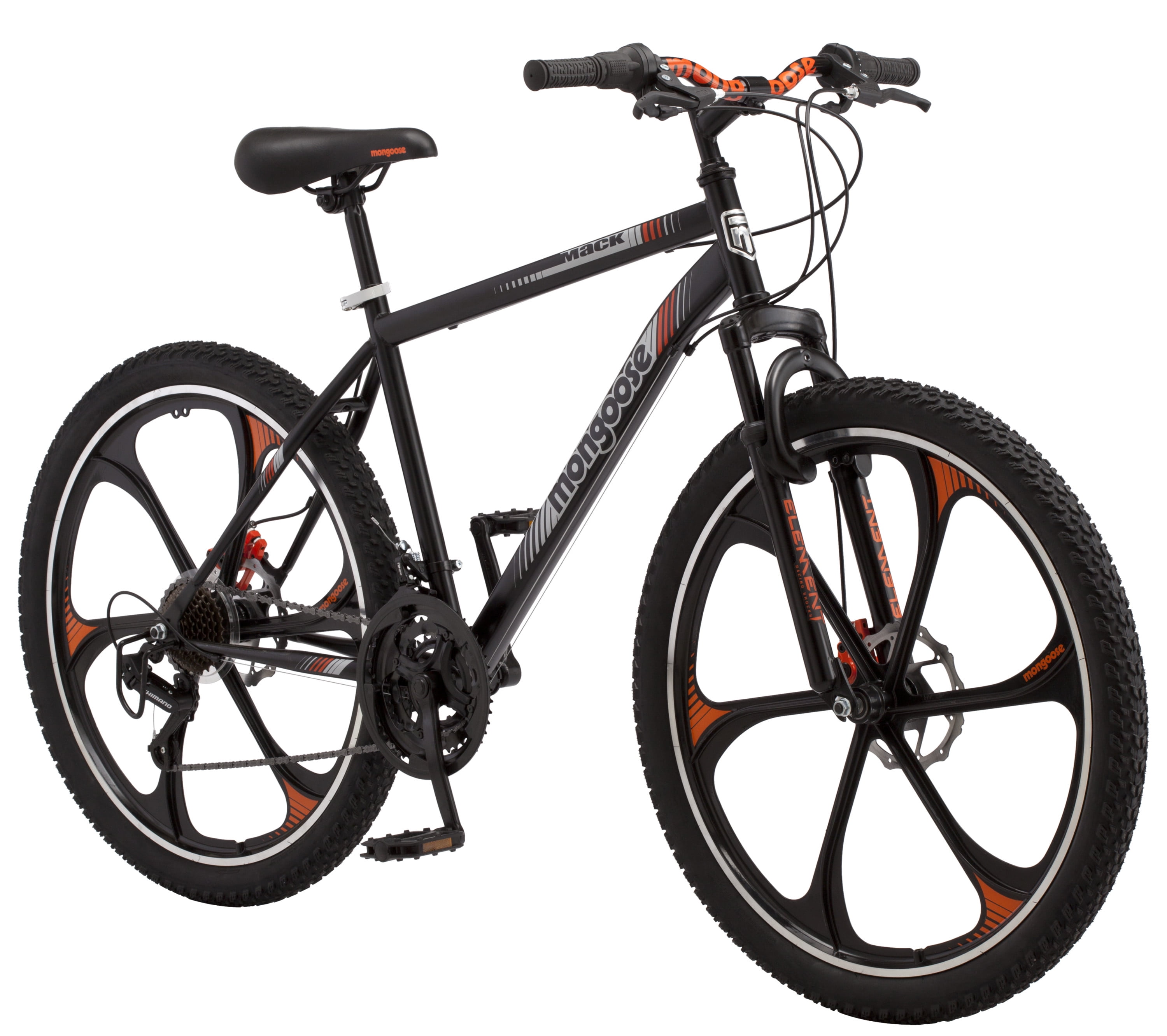 Mongoose Mack Mag Wheel Mountain Bike 26 inch Wheels 21 Speeds Men s