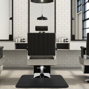 OmySalon Salon Mat for Hair Stylist Anti Fatigue, Thick Barber Chair ...