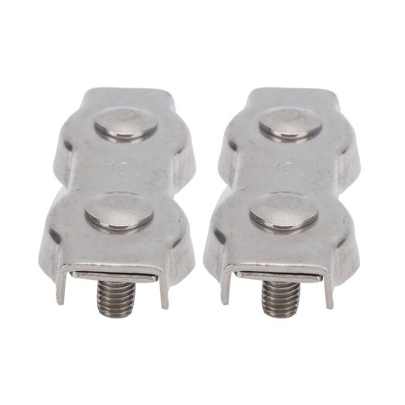 LAFGUR Stainless Steel Duplex Wire Rope Clip,2Pcs M10 Duplex Wire Rope ...