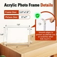 Acrylic Picture Frames 2 Pack: Stylish, high-definition& for Versatile ...
