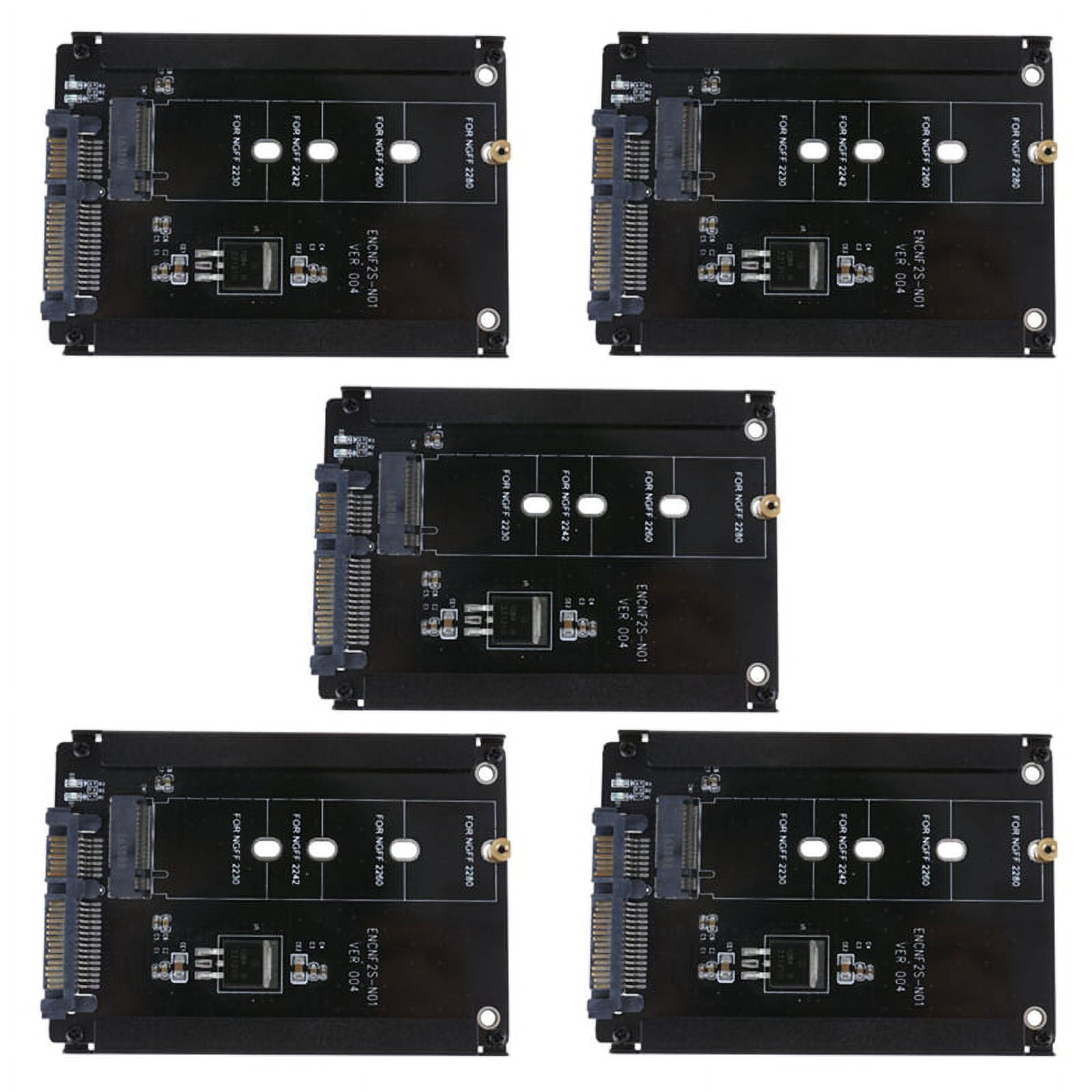 5X Caja Negra CY B + M Socket 2 M.2 NGFF (SATA) SSD Una 2.5 Adaptador ...