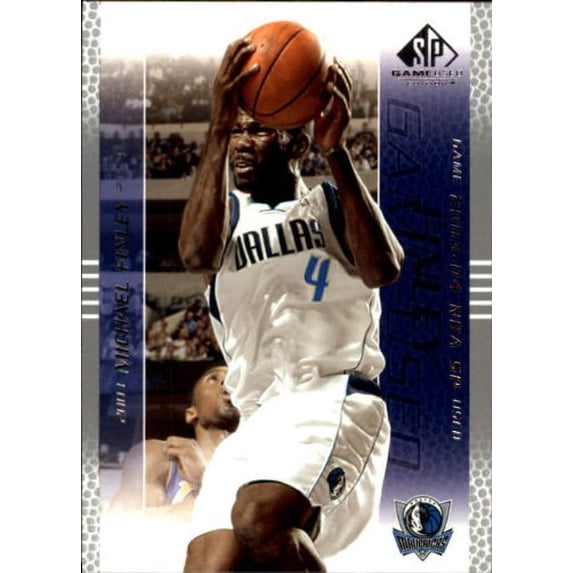 2003-04 SP Game Used #14 Michael Finley NBA Basketball Trading Card ...