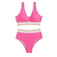 AHTJRT 2 Pieces Bikini Sets for Women Deep V Neck High Waisted Tummy ...