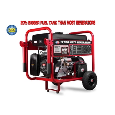 Steele Products 12,000-Watt Gasoline Powered Electric Start Portable ...