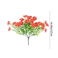 Yangka Artificial Trumpet Flower Bushes,Red Faux Morning Glory Fake ...