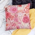 16"x16" Pillowcases Valentine's Patchwork Rose Pink Rustic Pillow Cover ...