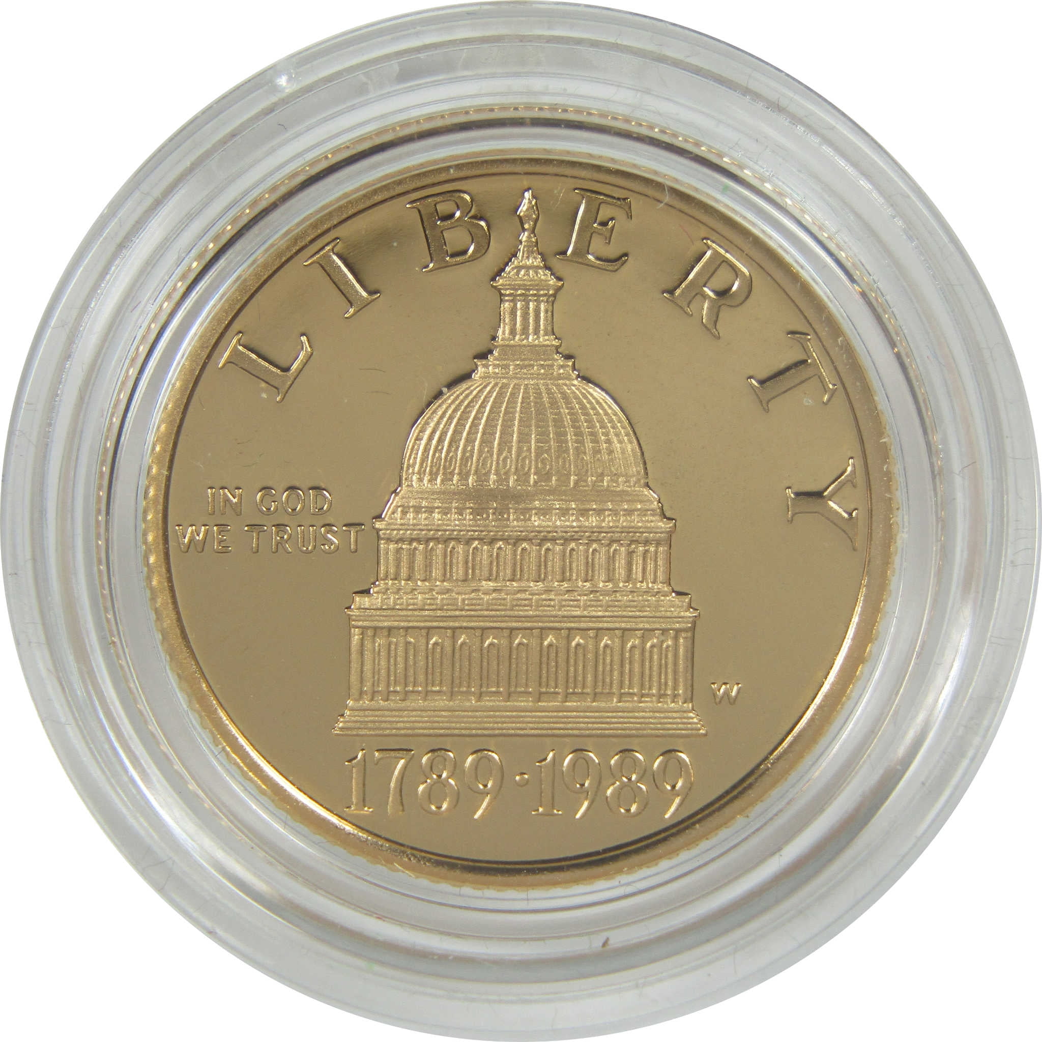 Congress Bicentennial Commemorative 1989 W Choice Proof Gold $5 Coin ...