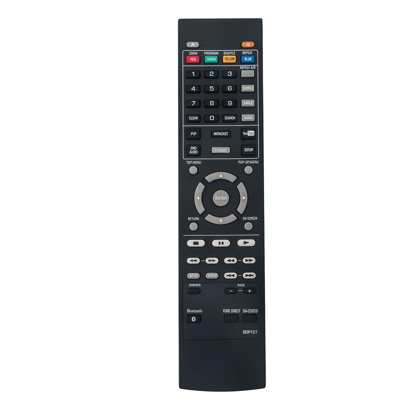 Winflike BDP127 Replaced Remote Control fit for Yamaha Blu-ray Player ...