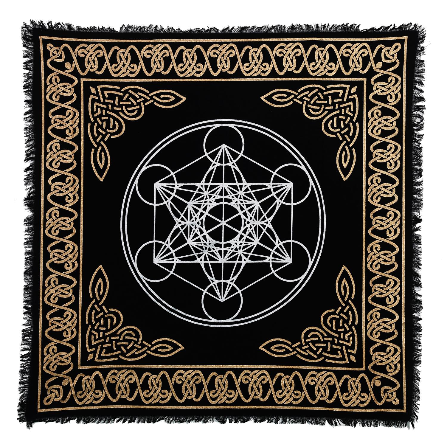 Indian Consigners Altar Cloth Hexa Metatron Tarot Spread 24 Inches ...