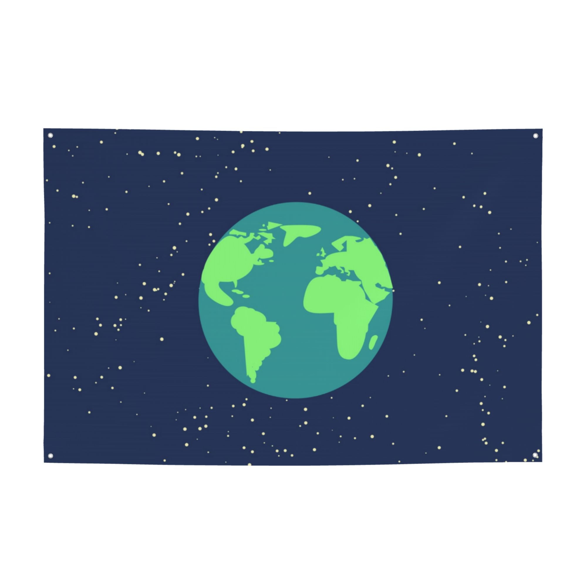 World Globe Earth Map Sign Banner, Abstract Hanging Banners Backdrop ...