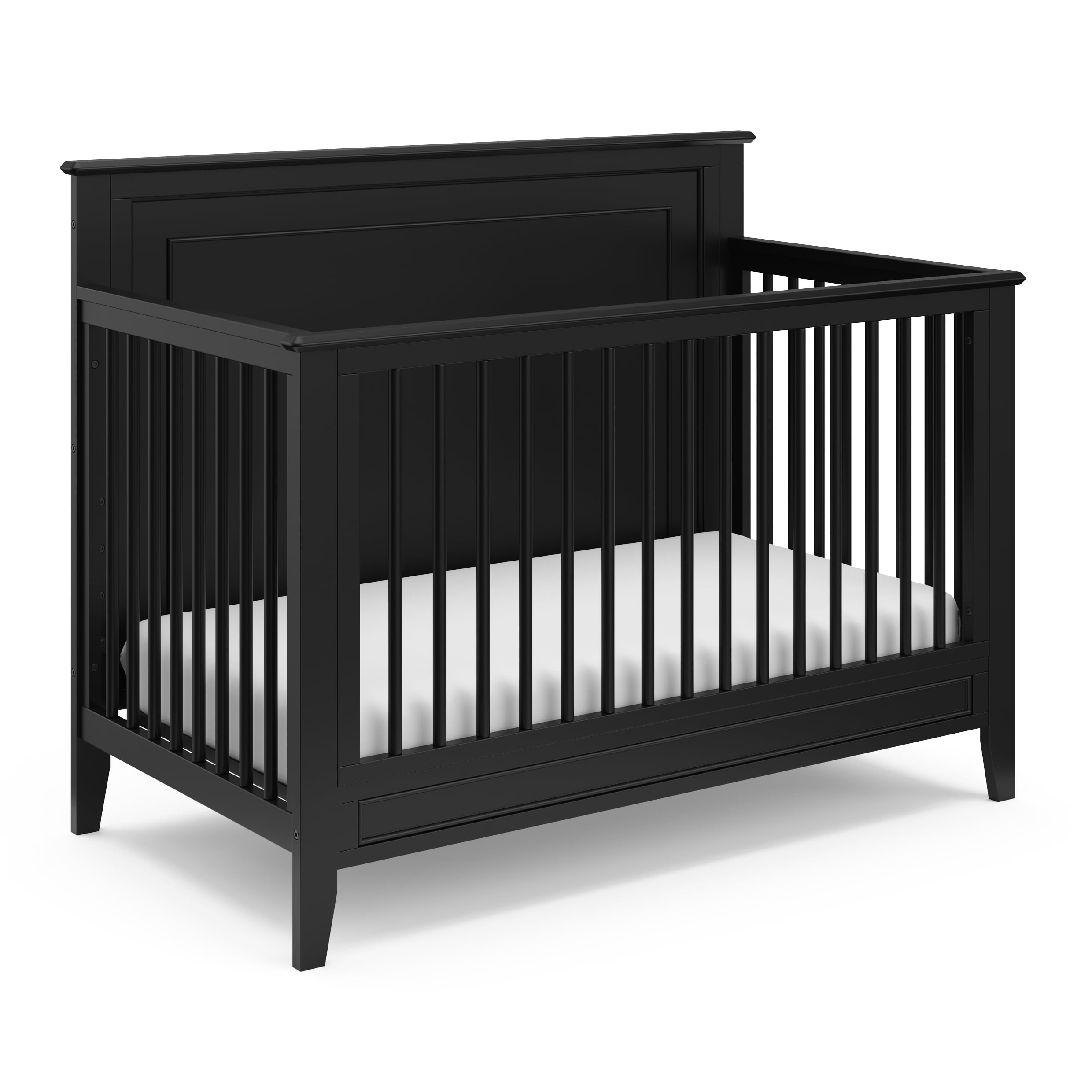 Storkcraft Solstice 5-in-1 Convertible Baby Crib, Black - Walmart.com