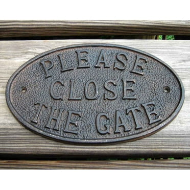 Please Close Gate Sign - Walmart.com