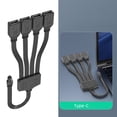USB C Splitter Cable Extender With USB 2.0 Port For Fast Charging And ...