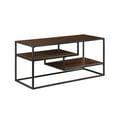 Walker Edison 40" Contemporary 2-Shelf TV Stand for TVs up to 43", Dark ...