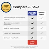 Equate Stool Softener Laxative Softgels for Constipation, 100 mg, 140 ...