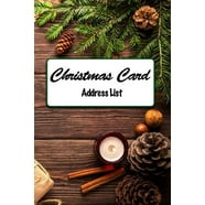 Christmas Card Address Book : Holiday Cards Sent And Received, Keep ...