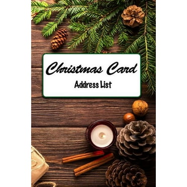 Christmas Card Address Book: Holiday Cards Sent And Received, Keep ...