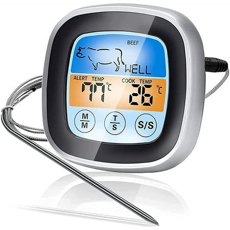 nipocaio Digital Food Thermometer, Barbecue BBQ Meat Thermometer ...