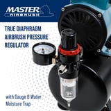 Master Airbrush True Diaphragm Airbrush Pressure Regulator with Gauge ...