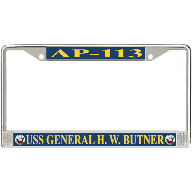 USS General H. W. Butner AP-113 License Plate Frame - Walmart.com