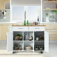 Free Shipping! Giantex Kitchen Island on Wheels, Rolling Kitchen Island ...