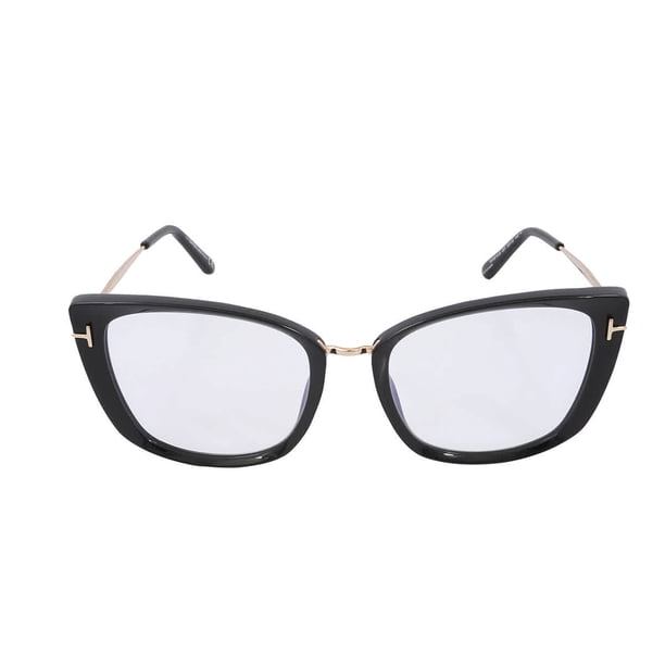 Tom Ford Blue Light Block Cat Eye Ladies Eyeglasses FT5816-B 001 53 ...