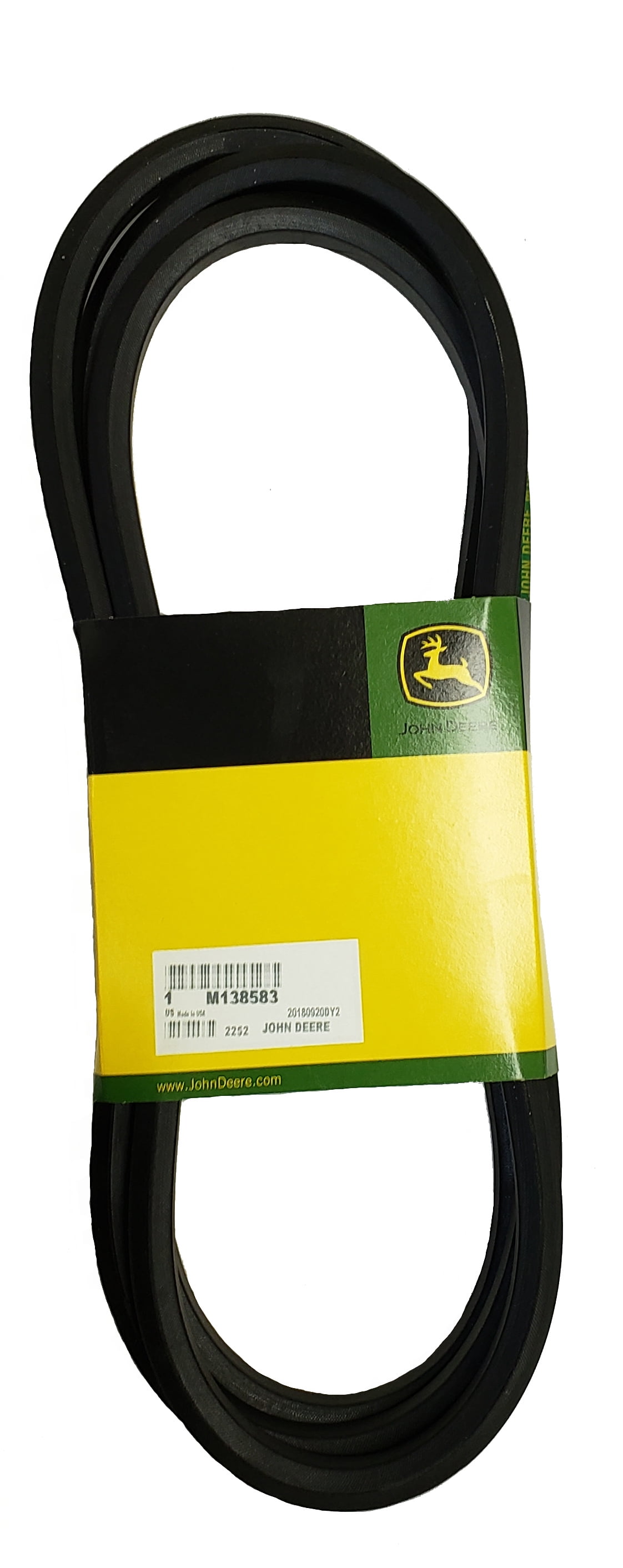 John Deere Original Equipment V-Belt #M138583 - Walmart.com