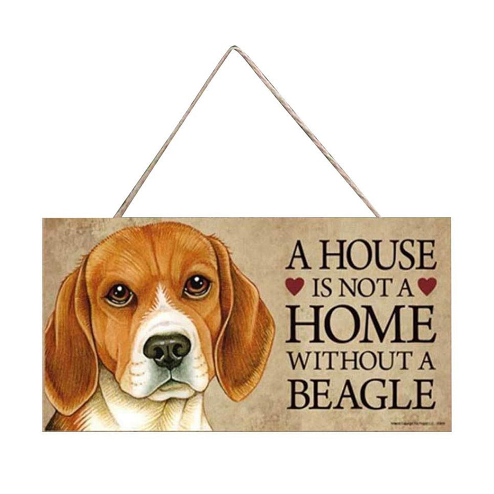Home Dog Tags Rectangular Wooden Pets Tag Dog Accessories Lovely Animal ...