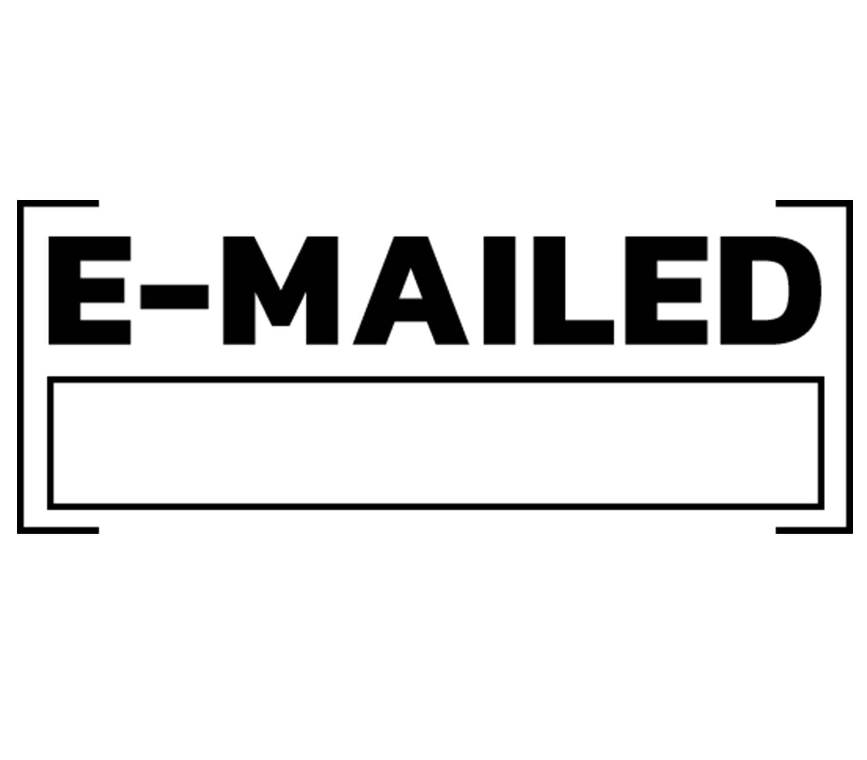 Printtoo E-Mailed Self Inking Rubber Stamp Pre-Inked Office Stamp- Home ...