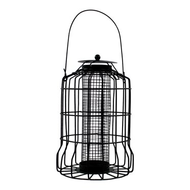 Backyard Essentials Platform Bird Feeder Large Hanging Metal Mesh ...