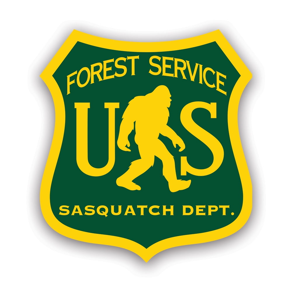US Forest Service Sasquatch Dept Sticker Decal - Self Adhesive Vinyl ...