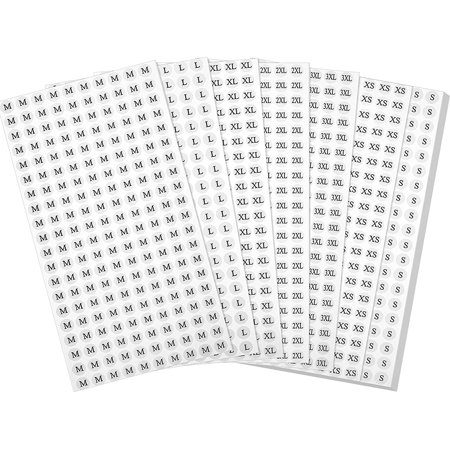 7000 Pieces Clothing Size Sticker Labels Round Clothing Labels 1/ 2 ...