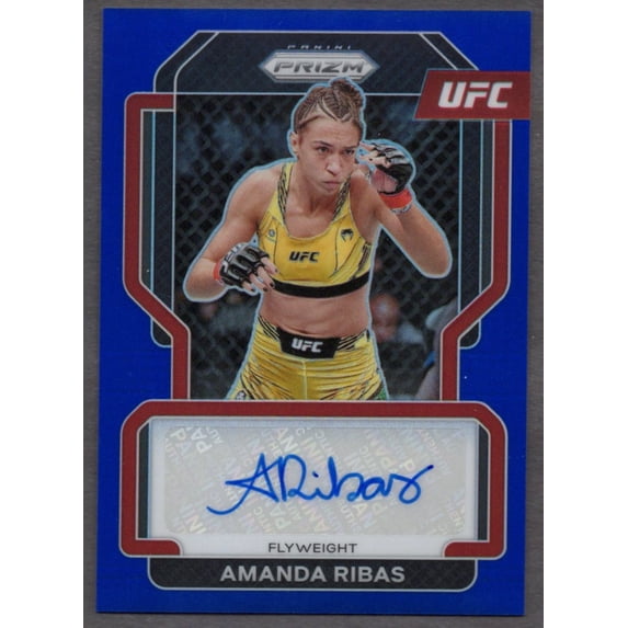 2022 Panini Prizm UFC Amanda Ribas #SG-ARB Blue Prizm /49 - Walmart.com