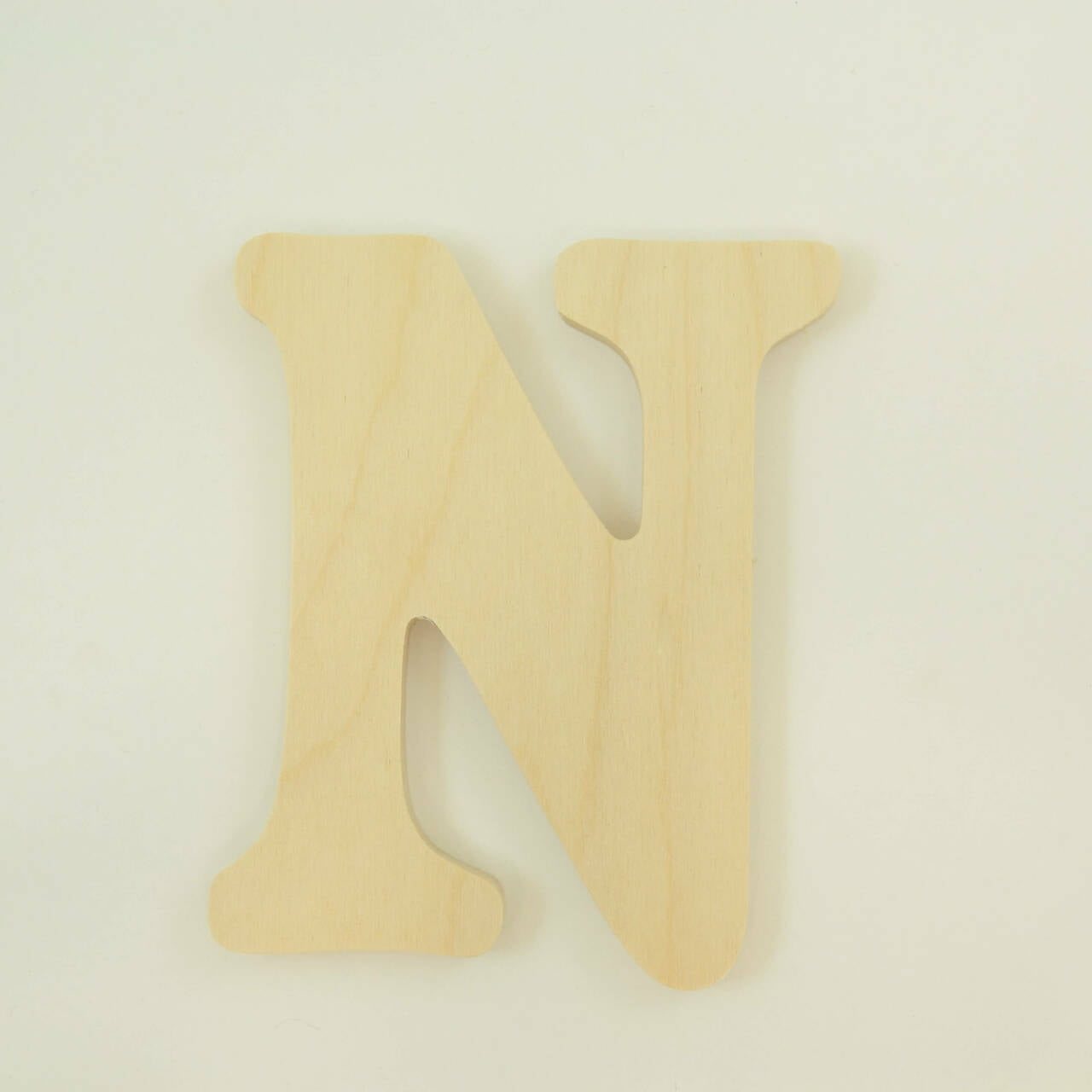 Package of 1, 16 Inch X 3/4" Thickness Baltic Birch Wood Letter N in ...