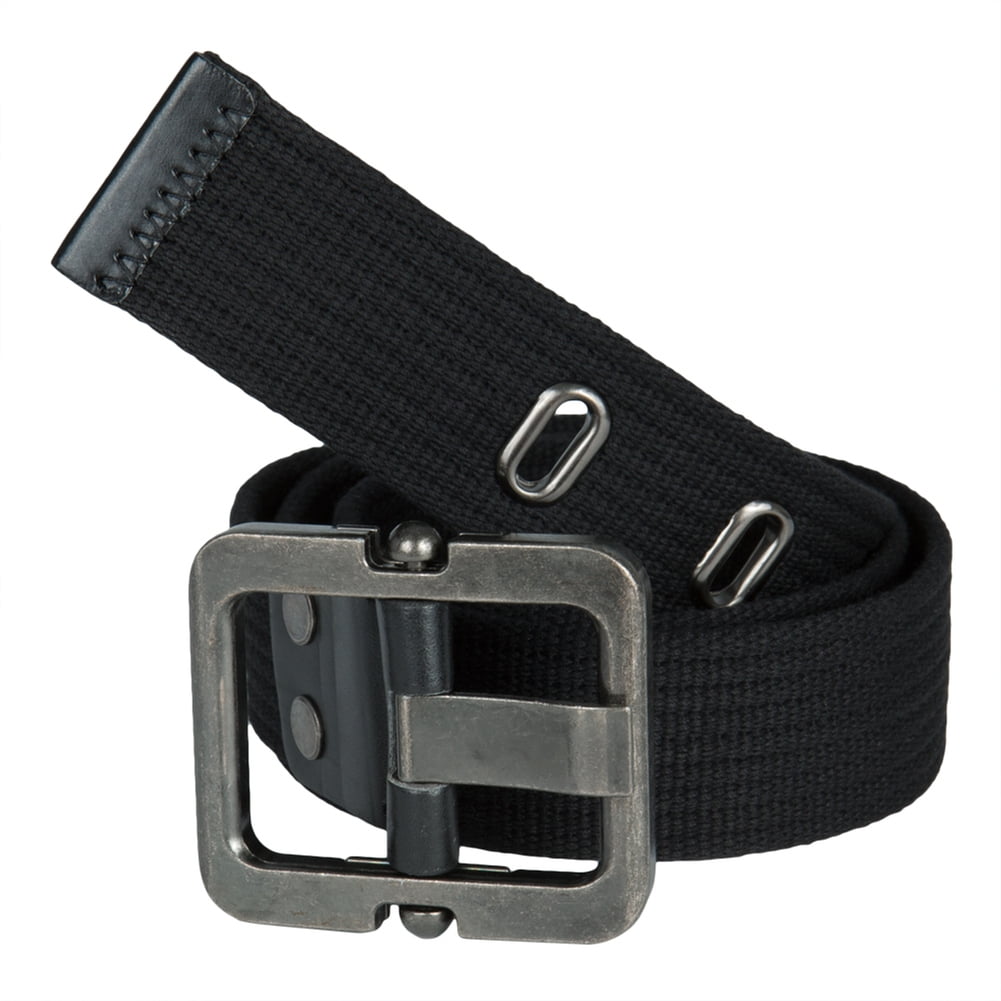 Black Grooved Web Belt - Small/Medium - Walmart.com