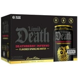 Liquid Death, Deathberry Inferno, Strawberry Lava Flavored Sparkling ...