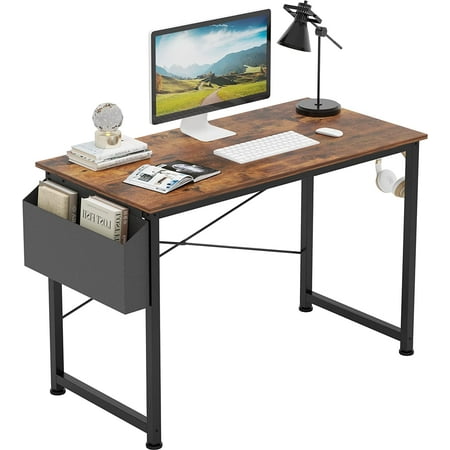 Computer Desk with Storage Bag, 31 Inch Work Desk for Home Office ...