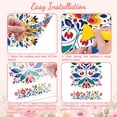 3 Sheets 3 Styles PVC Waterproof Decorative Stickers Self Adhesive ...