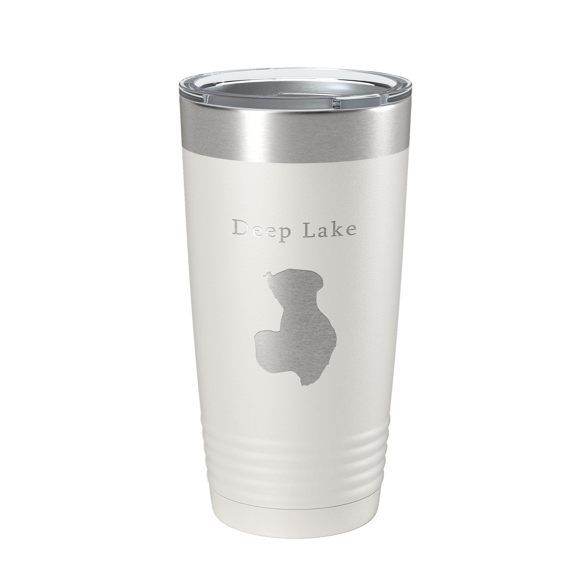 Deep Lake Map Tumbler Travel Mug Insulated Laser Engraved Coffee Cup ...