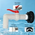 JIAHAOO Coarse Thread Tank Spigot 17.5cm Overall Length Ball Valve ...