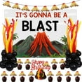 Volcano Party Decoration Hot Lava Party, It's Gonna Be A Blast Backdrop ...